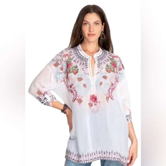 Johnny Was | Tops | New Johnny Was Sundae Tunic Embroidered | Poshmark